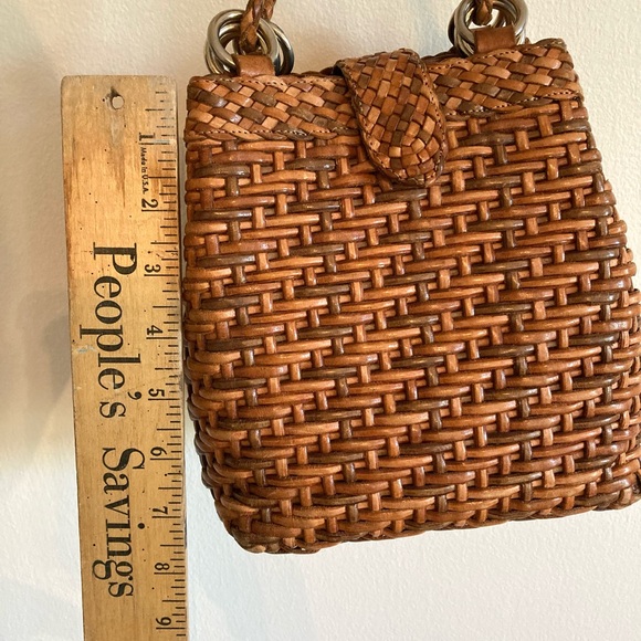 Bags | Vintage Cem Woven Leather Purse | Poshmark